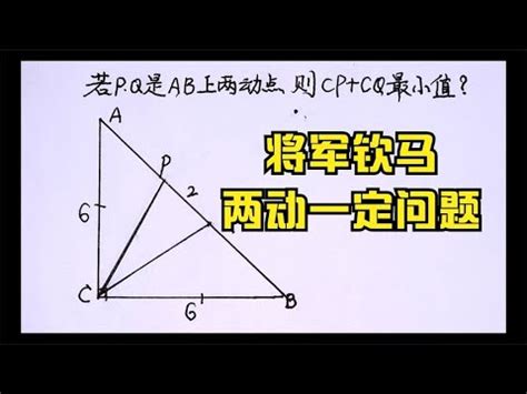 将军饮马问题之一的造桥选址问题中考考什么 YouTube
