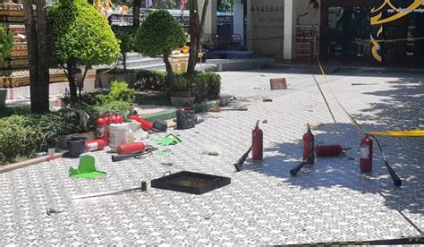 คลิปนาที ถังดับเพลิงระเบิด โรงเรียนราชวินิตมัธยม นักเรียนเสียชีวิต เจ็บ