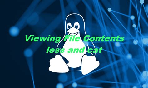 How To Use Less And Cat To View File Contents In Linux Amar It Tech