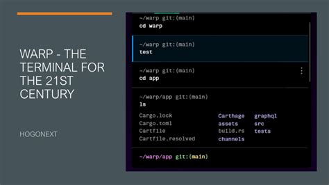Warp The Terminal For The 21st Century HogoNext