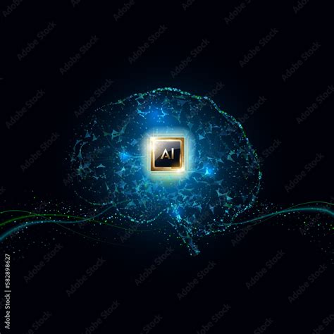 추상 인공 지능 가상 개념 기계 학습 기술 개념입니다 Stock Vector Adobe Stock