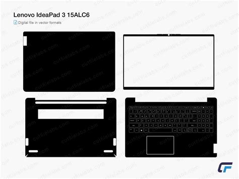 Lenovo IdeaPad ALC Cut File Template CutFileLabs