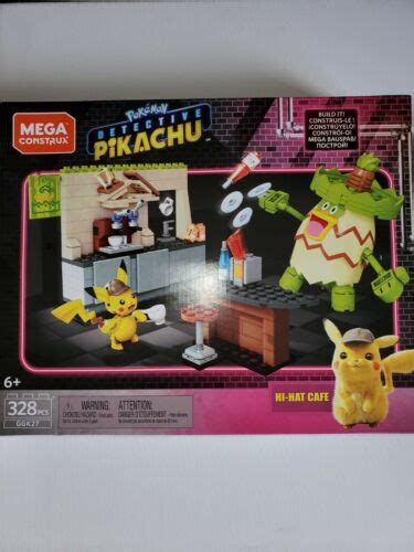 Mega Construx Pokemon Detective Pikachu Hi Hat Cafe Building Set Pieces Values Mavin