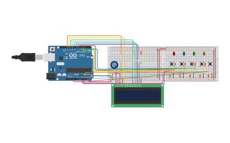 Circuit Design Arduino Projet Super Simon Tinkercad