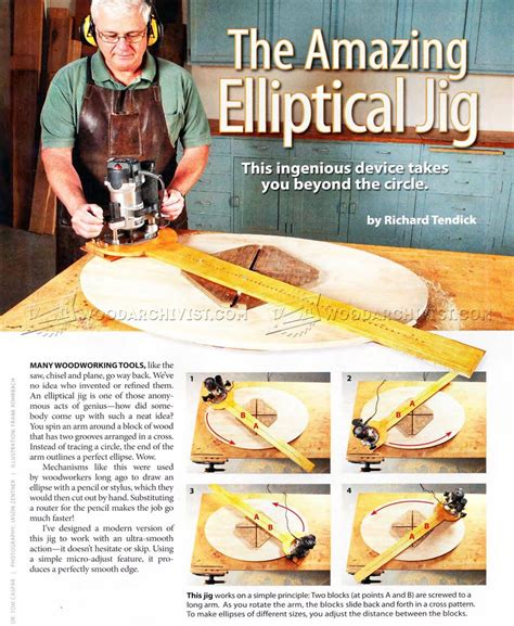 Elliptical Router Jig • Woodarchivist