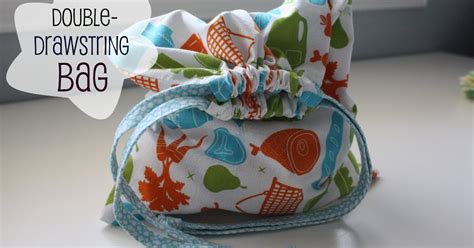 Nicole At Home Tutorial Double Drawstring Bag