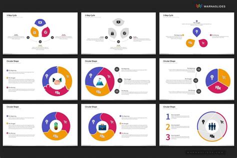 Cycle Circular Shape PowerPoint Templates PowerPoint Slide Master Templates Infographics
