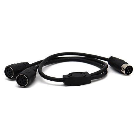Buy Lokeke 6 Pin Din Extension Splitter Cable 6 Pin Din Midi Male To 2