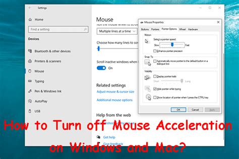 How To Turn Off Mouse Acceleration On Windows 10 8 7 And Mac MiniTool