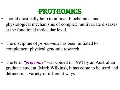 Ppt Proteomics And Mass Spectroscopy Powerpoint Presentation Free