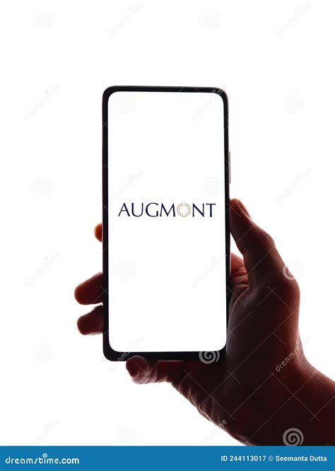 West Bangal India November 11 2021 Augmont Logo On Phone Screen