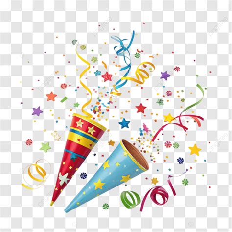 벡터 아트를 축하하는 파티 폭죽 색종이 조각 벡터 아트를 축하하는 파티 폭죽 색종이 조각 벡터를 축하하는 파티 포퍼 색종이 파티 포퍼 색종이 축하 Png 일러스트 및