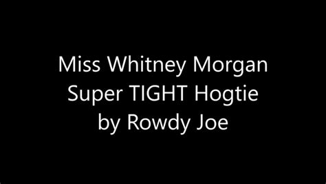 Miss Whitney Super Tight Hogtie By Rowdy Joe 1280x720 Mp4 Sensuous