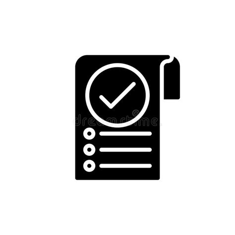 Checklist Icon In Flat Style Check Mark Vector Illustration On White