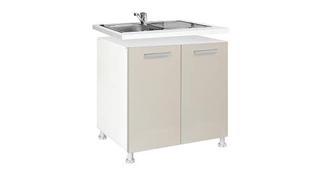 Кухненски шкаф долен за мивка In D80 S пясък мат • Модулна кухня In пясък мат • Мебели Монема