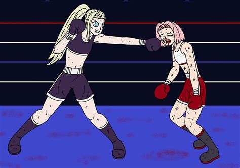 Ino Vs Sakura Boxing By Joselohyena On Deviantart