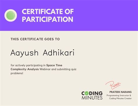 Aayush Adhikari On Linkedin Certificateofparticipation