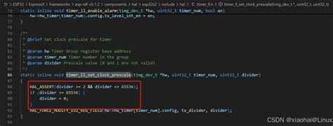 Esp32 Gptimer通用定时器初始化报错:assert Failed Timerllsetclockprescale Csdn博客 Esp32 Gptimer通用定时器初始化报错:assert Failed Timerllsetclockprescale Csdn博客