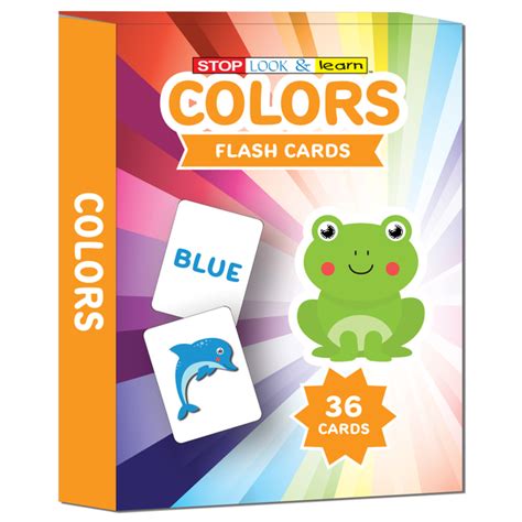 Flash Card Set Colors Health Promotions Now
