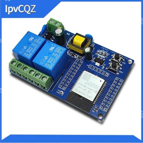 ESP Relay Module Dual Channel WiFi Bluetooth Relay Module ESP WROOM Secondary Development