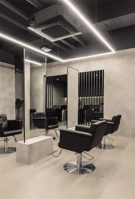 블랙톤의 고급스럽고 모던한 22평 미용실 인테리어 디자인 미용실 인테리어 이발소 인테리어 인테리어 디자인