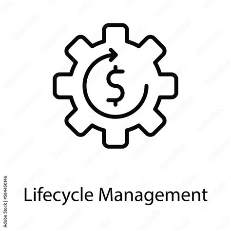 Lifecycle Management Icon Suitable For Web Page Mobile App Ui Ux And Gui Design Stock