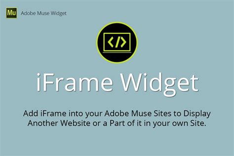 Iframe Adobe Muse Widget Other Software ~ Creative Market