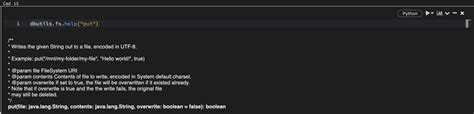 solved disable dbutils fs put write to console wrote x databricks community 9561