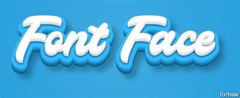 Font Face Text Effect And Logo Design Font