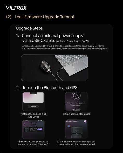 Firmware Update Guide Viltrox Store