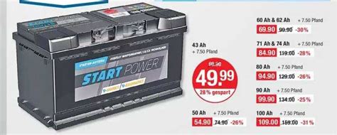 Startpower Batterien Angebot bei V-Markt - 1Prospekte.de