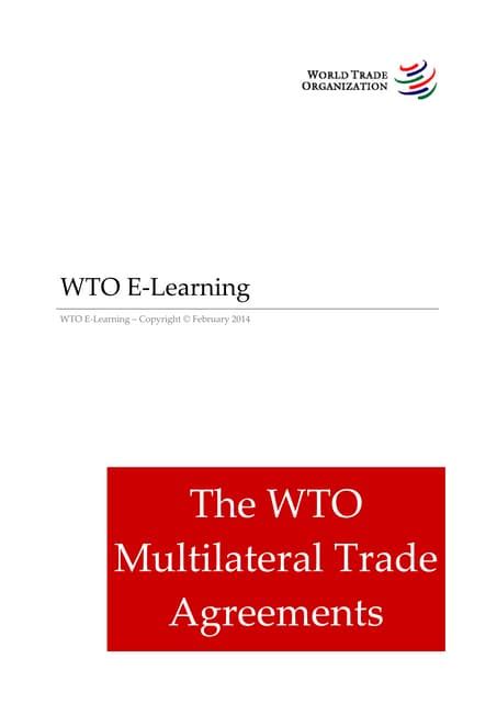 The Multilateral Trade Agreements Pdf