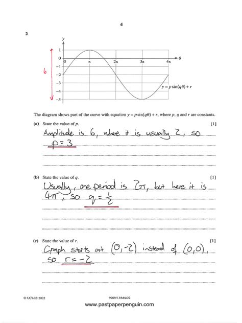 A Transformations Of Trig Graphs Pdf