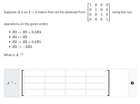 Solved Suppose A Is An X Matrix That Can Be Obtained Chegg Com