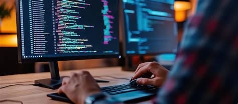 Programador Trabajando En Código Psd Premium Generado Con Ia