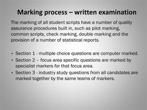 Ppt Hsc Practical Marking Procedures In Industrial Technology Powerpoint Presentation Id 2959381