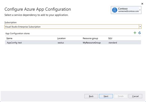 Add Azure App Configuration With Connected Services Visual Studio