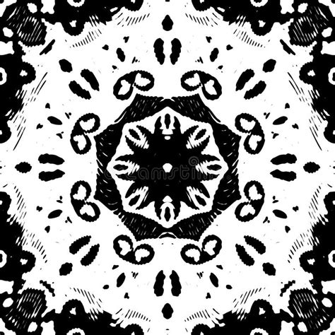 Modern Geo Wave Pattern Seamless Fashion Design Tile In Black And White Stock Illustration