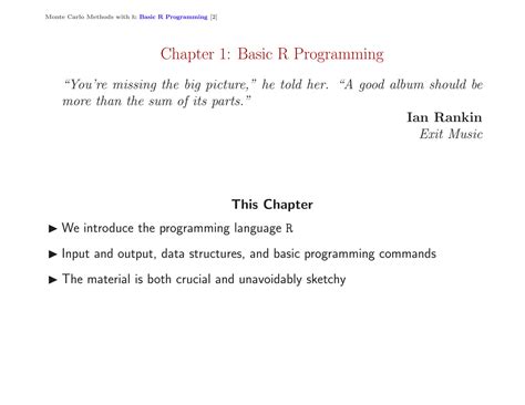 SOLUTION Introduction To Monte Carlo In R Studypool