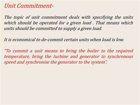 Unit 5 Economic Load Dispatch And Unit Commitment Pptx Gas And