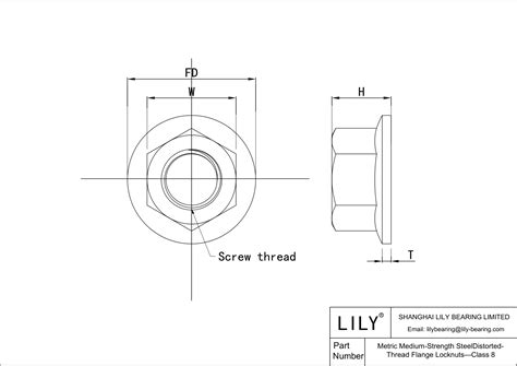 90426a140 Metric Medium Strength Steeldistorted Thread Flange
