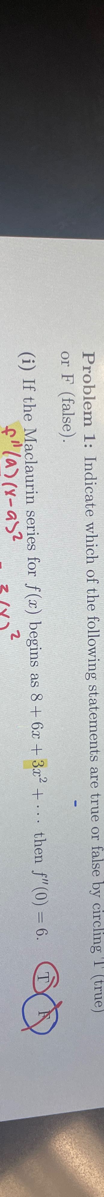 Solved Problem 1 Indicate Which Of The Following Statements