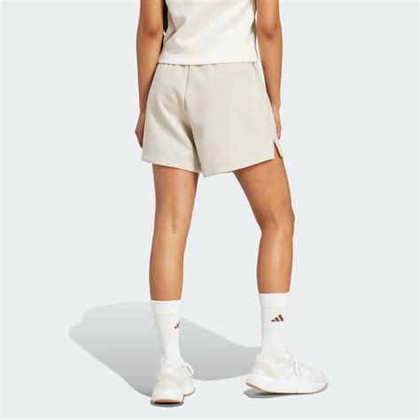 Adidas Soft Lux Loose Shorts Beige Free Shipping With Adiclub