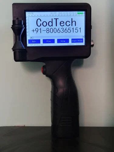 Codtech India Inkjet Printer Batch Coding Machine 90 Mtr Min Capacity 70 Prints Per Min At