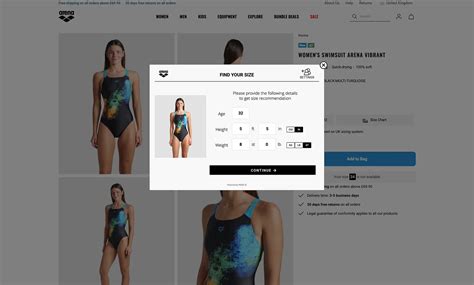 Arena X Prime Ai Ai Size Finder For Swimwear Success Prime Ai