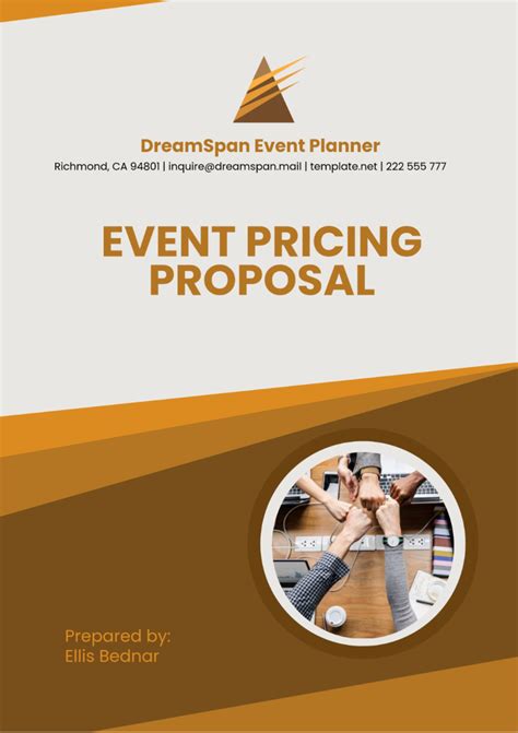 Free Event Pricing Proposal Template To Edit Online