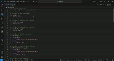 kaviya s on linkedin python internship techohack calculatorprogram