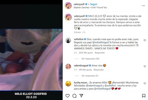Nació Milo El Hijo De Sofía Elliot Y Valentina Godfrid La Primera Foto