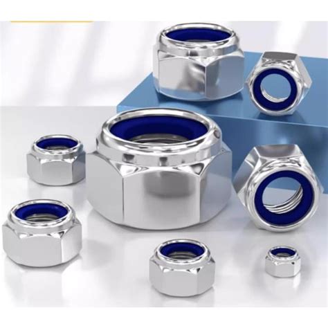 1pcs M27 316 Nyloc Self Locking Hex Nuts Nylon Insert Lock Nuts A2