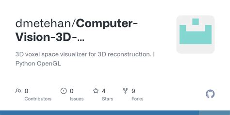 Github Dmetehan Computer Vision D Reconstruction D Voxel Space